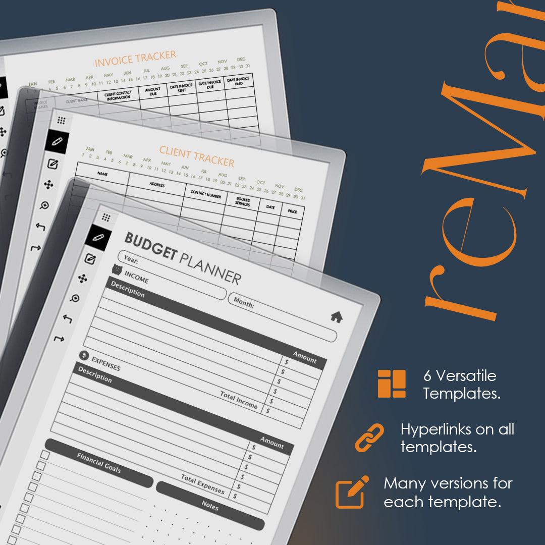 Templates for Productivity: 60+ Premium ReMarkable Templates
